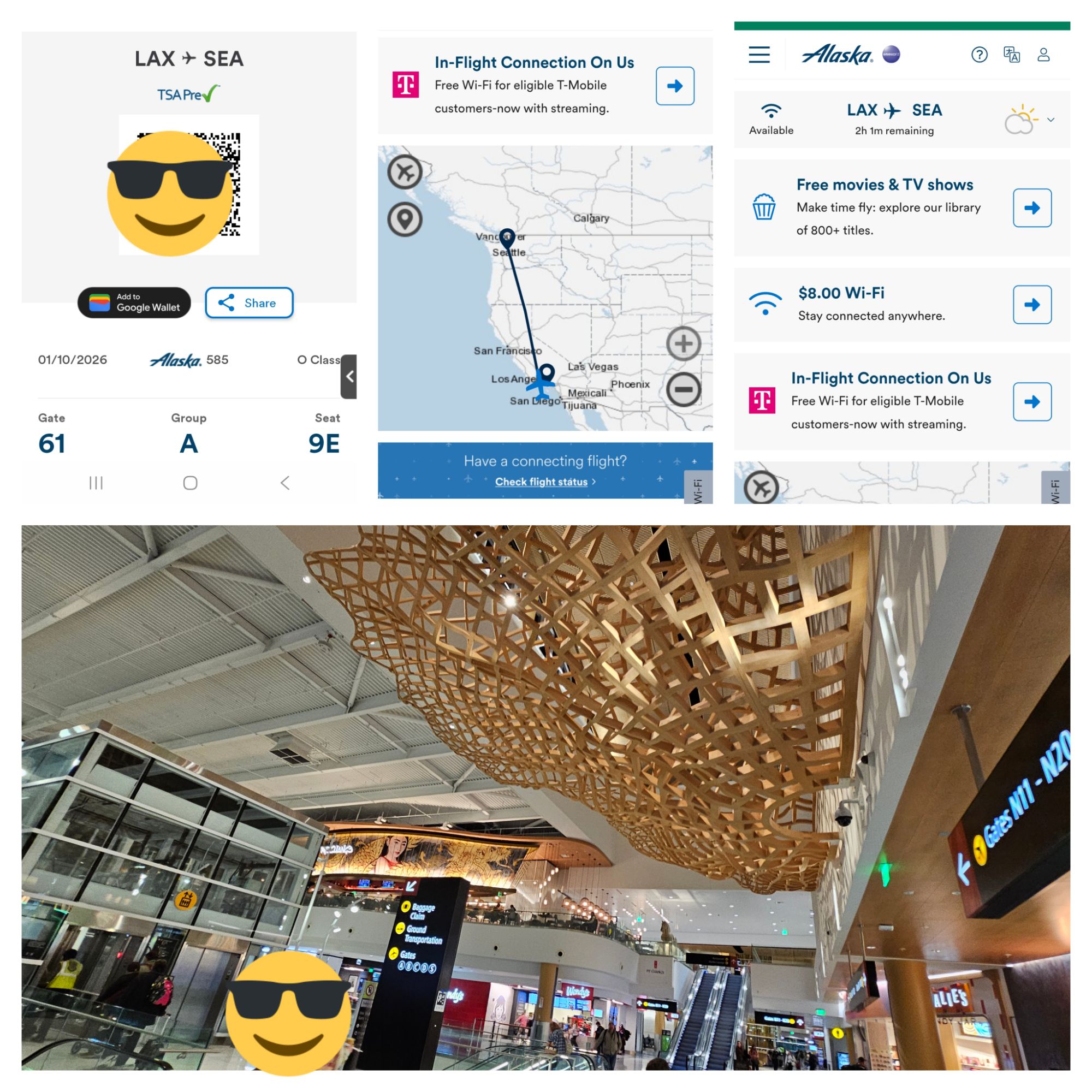 Alaska 585: Los Angeles to Seattle – hello27.net